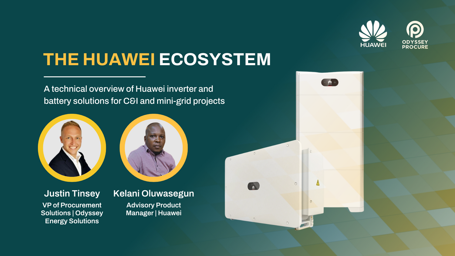 Technical Overview of Huawei Inverters and Batteries | Odyssey Procure ...